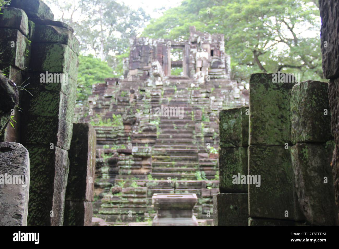 Preah Pithu, Temple 481 T, Angkor Thom, Ancient Khmer city near Angkor ...