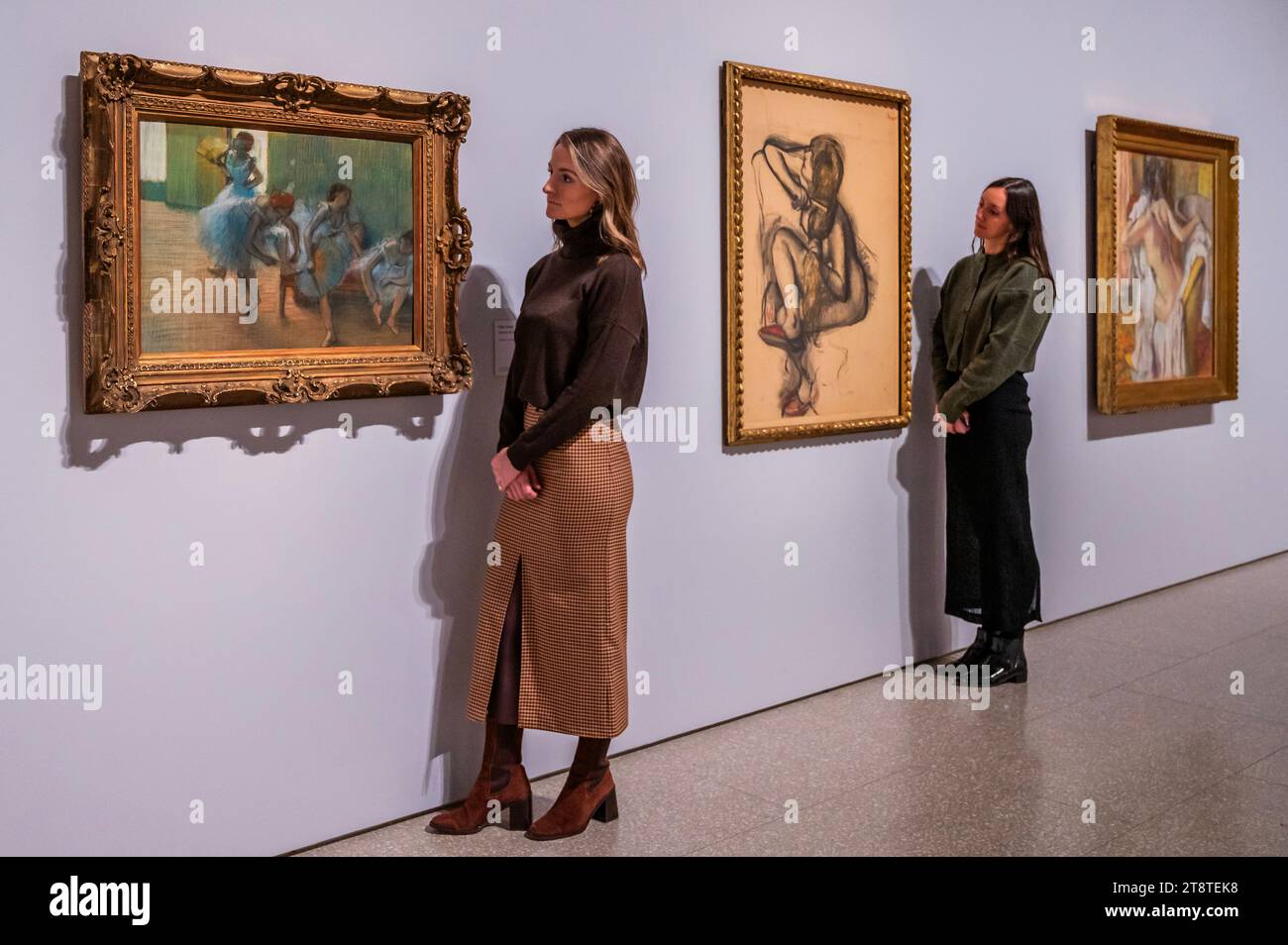 London, UK. 21st Nov, 2023. Works by Edgar Degas including Woman ...