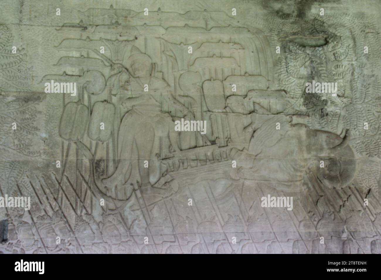 Angkor Wat bas-reliefs, Khmer temple, reign of Suryavarman II (1113 ...