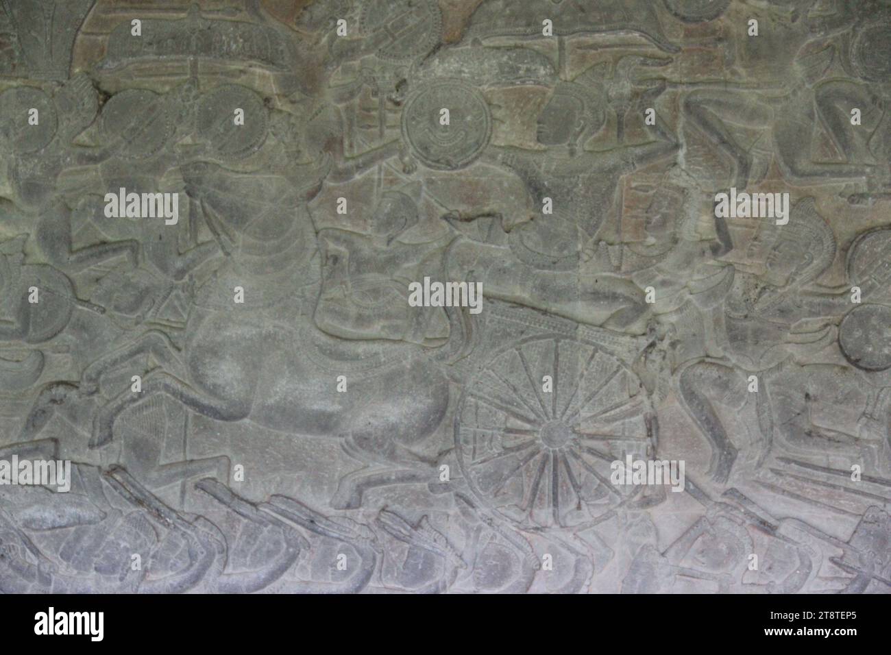Angkor Wat bas-reliefs, Khmer temple, reign of Suryavarman II (1113 ...