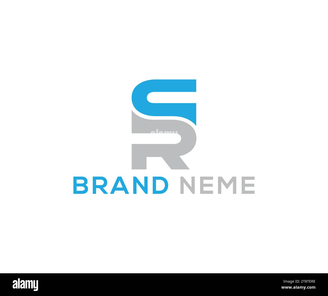 SR logo design Stock Vector Image & Art - Alamy