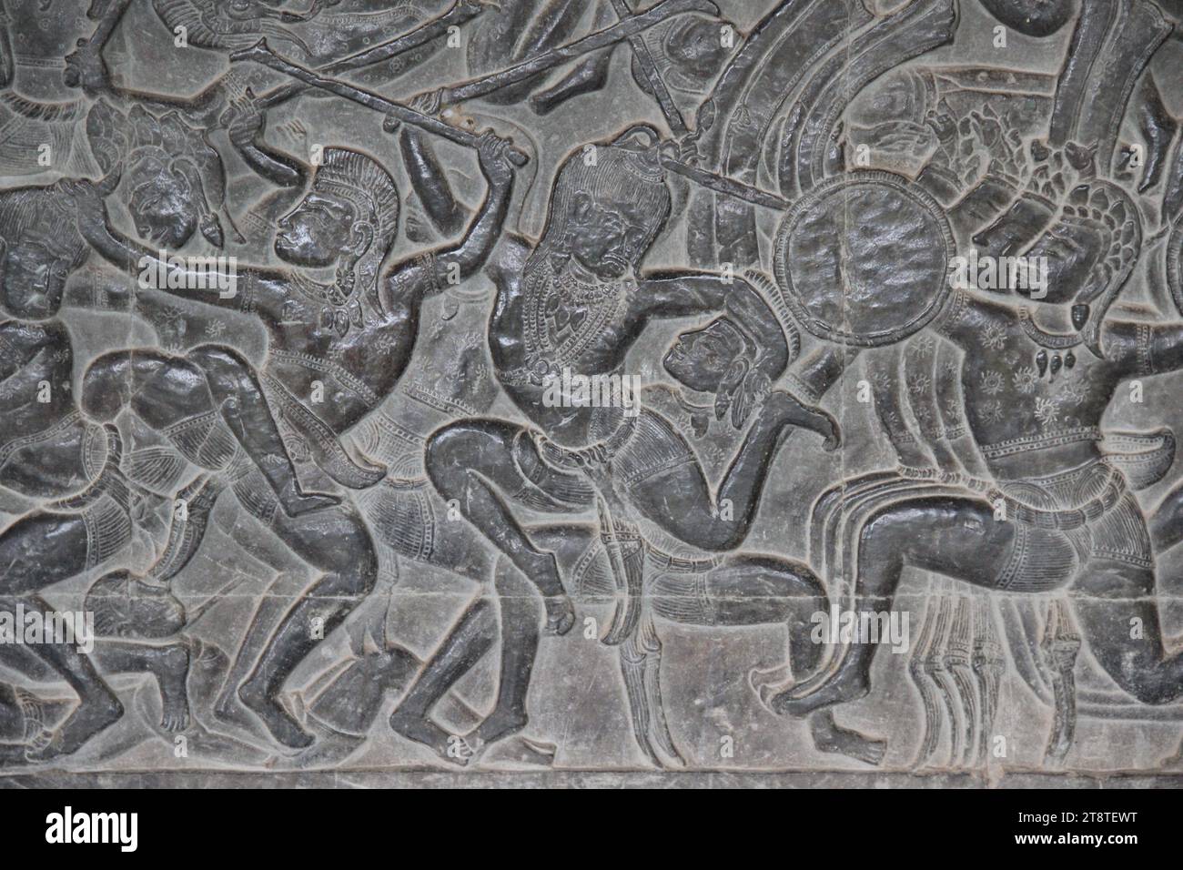 Angkor Wat bas-reliefs, Khmer temple, reign of Suryavarman II (1113 ...