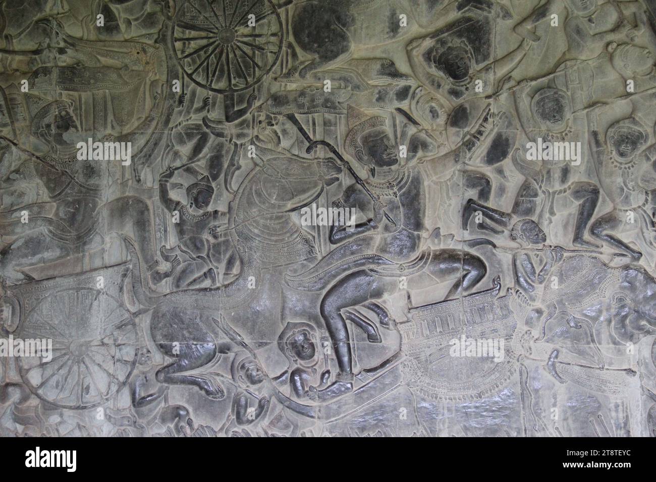 Angkor Wat bas-reliefs, Khmer temple, reign of Suryavarman II (1113 ...