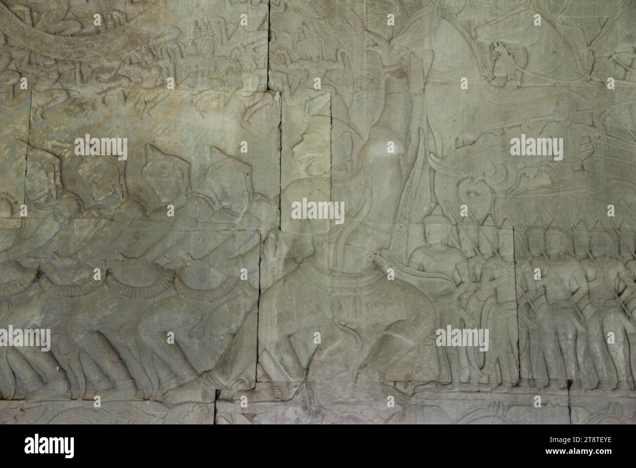 Angkor Wat bas-reliefs, Khmer temple, reign of Suryavarman II (1113 ...