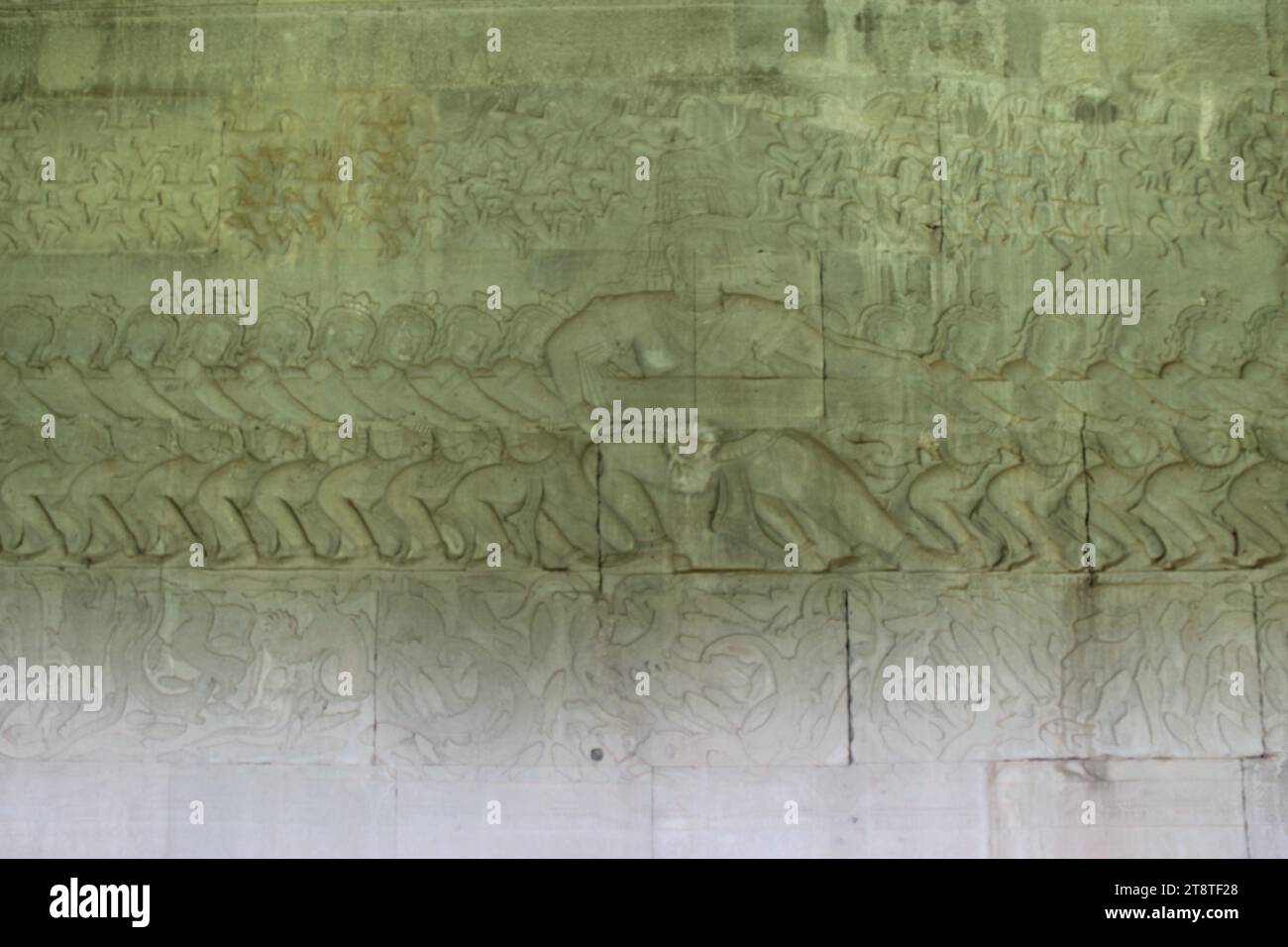 Angkor Wat bas-reliefs, Khmer temple, reign of Suryavarman II (1113 ...