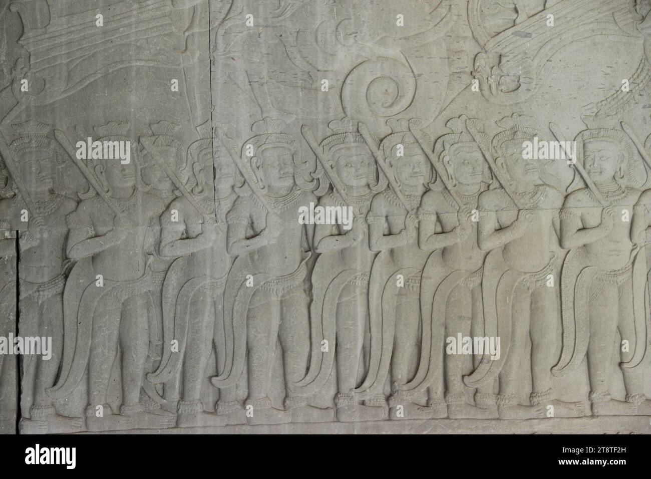 Angkor Wat bas-reliefs, Khmer temple, reign of Suryavarman II (1113 ...