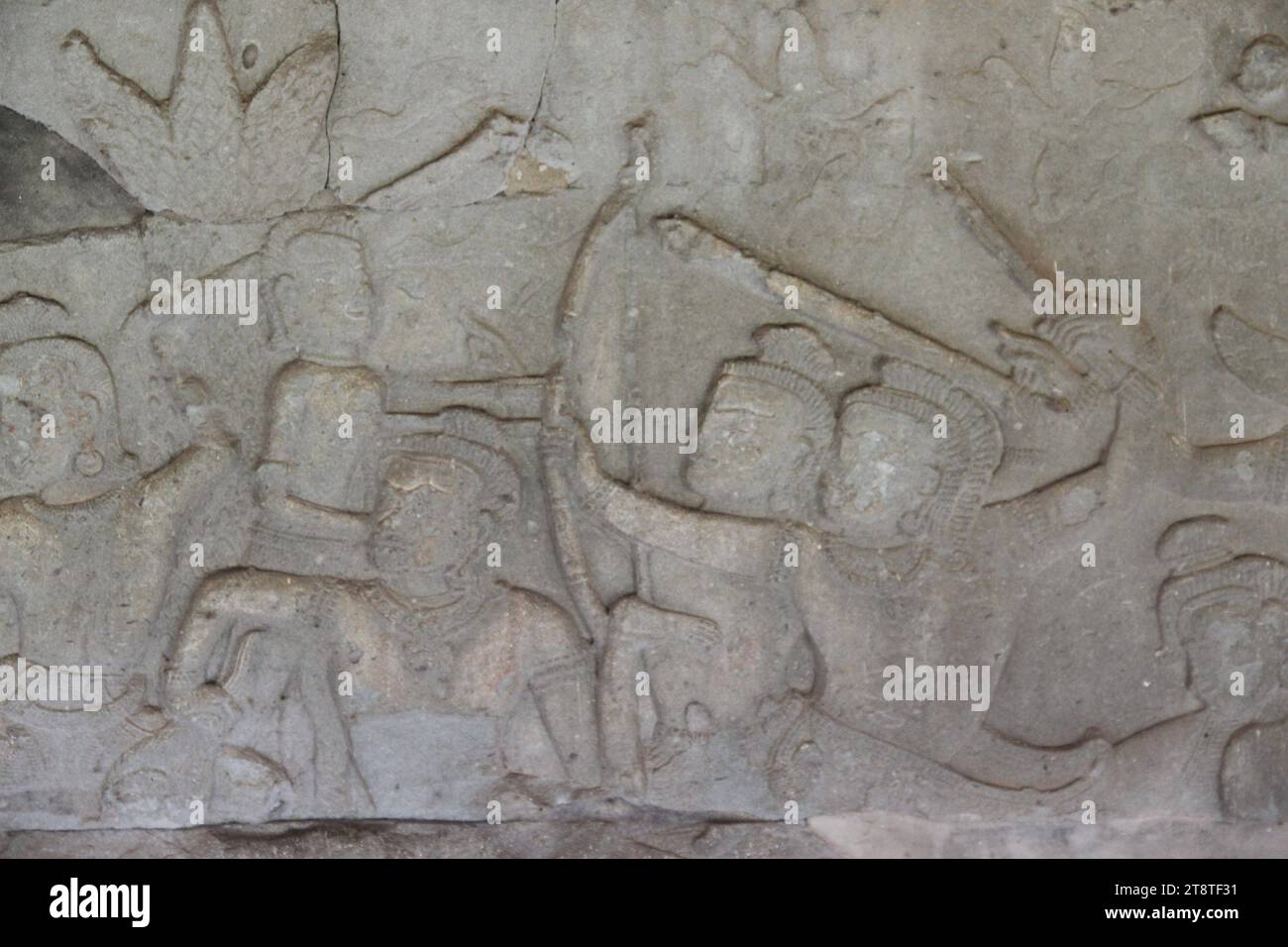 Angkor Wat bas-reliefs, Khmer temple, reign of Suryavarman II (1113 ...