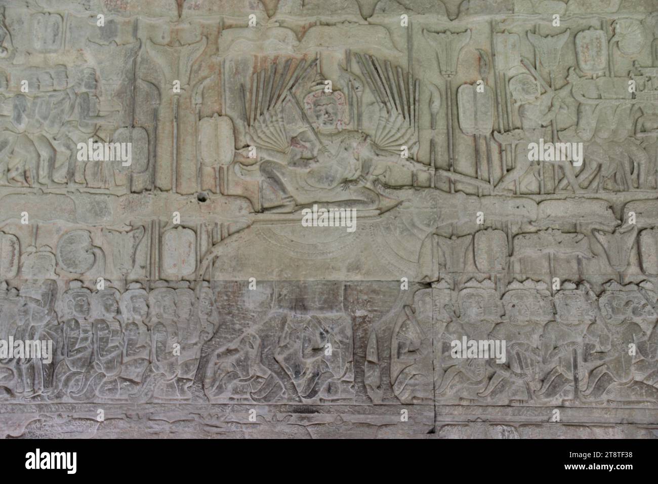 Angkor Wat bas-reliefs, Khmer temple, reign of Suryavarman II (1113 ...