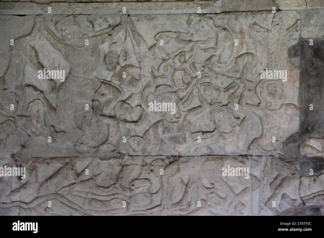 Angkor Wat bas-reliefs, Khmer temple, reign of Suryavarman II (1113 ...