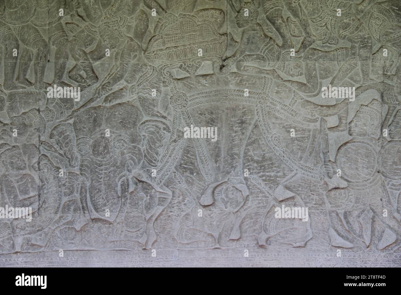 Angkor Wat bas-reliefs, Khmer temple, reign of Suryavarman II (1113 ...