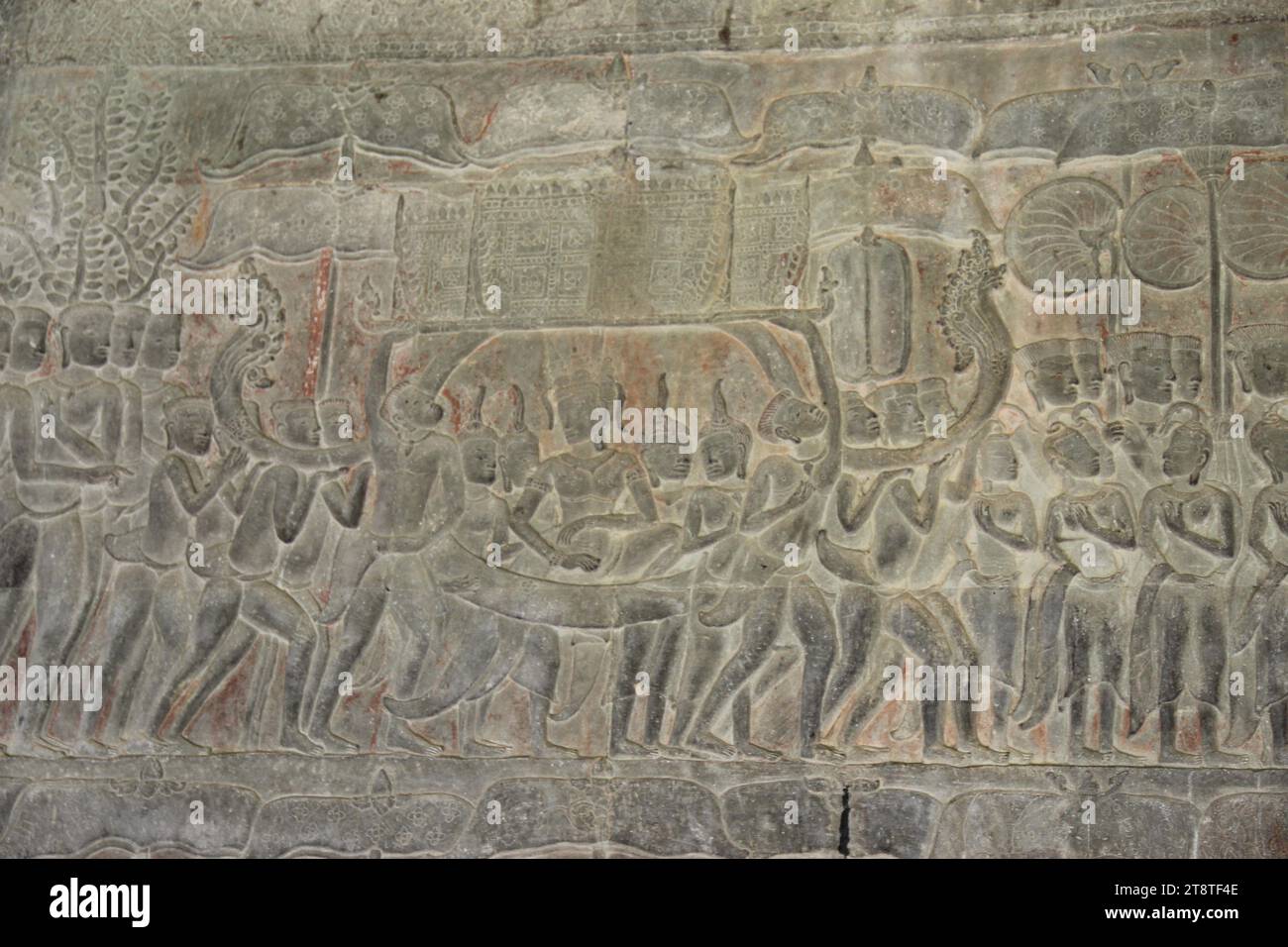 Angkor Wat bas-reliefs, Khmer temple, reign of Suryavarman II (1113 ...
