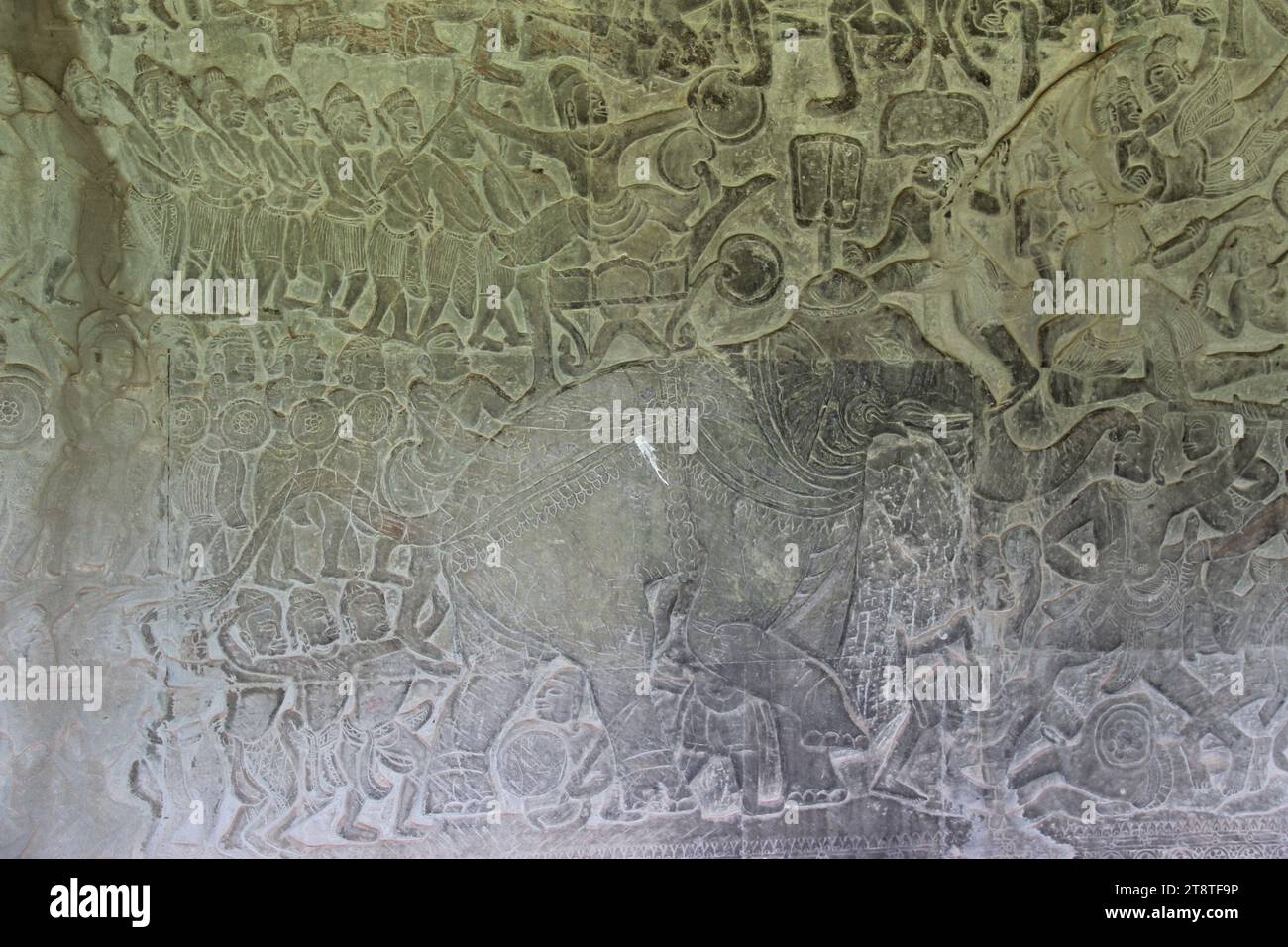Angkor Wat bas-reliefs, Khmer temple, reign of Suryavarman II (1113 ...