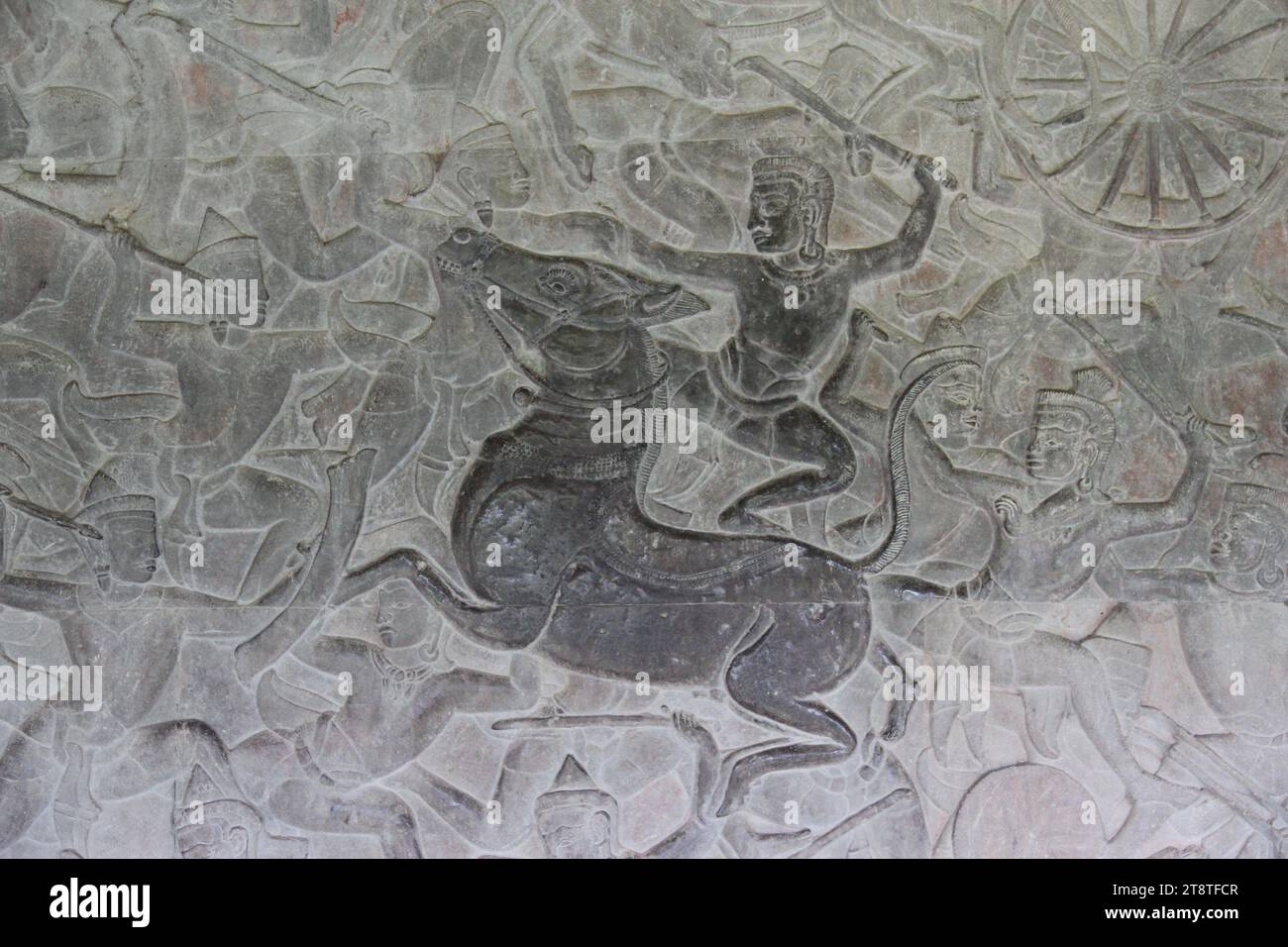 Angkor Wat bas-reliefs, Khmer temple, reign of Suryavarman II (1113 ...
