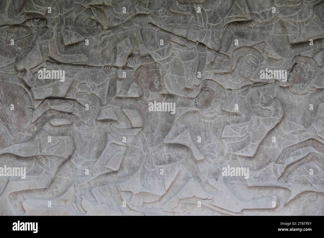 Angkor Wat bas-reliefs, Khmer temple, reign of Suryavarman II (1113 ...