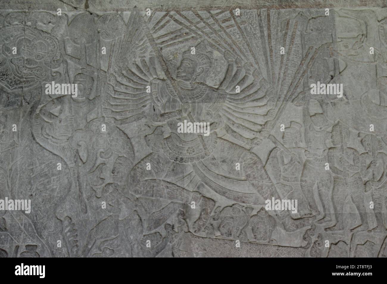 Angkor Wat bas-reliefs, Khmer temple, reign of Suryavarman II (1113 ...