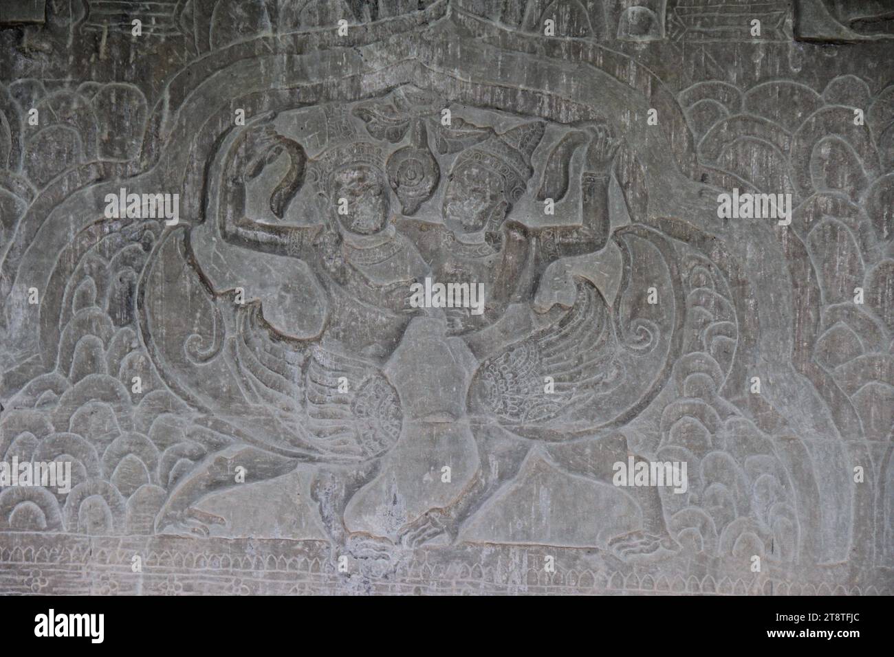 Angkor Wat bas-reliefs, Khmer temple, reign of Suryavarman II (1113 ...