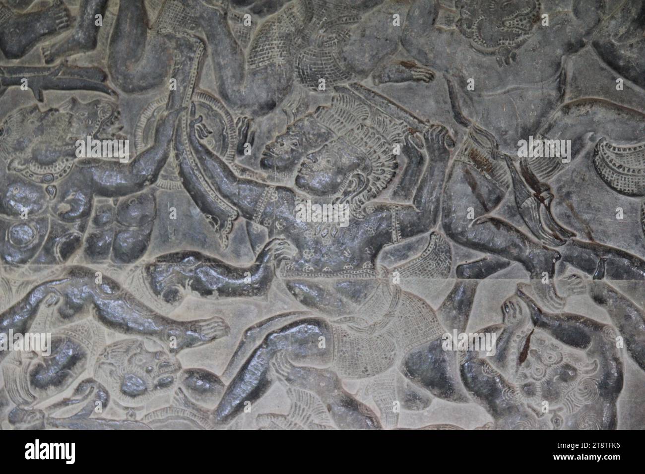 Angkor Wat bas-reliefs, Khmer temple, reign of Suryavarman II (1113 ...