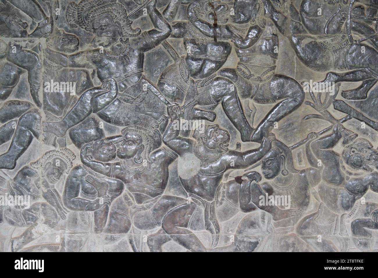 Angkor Wat bas-reliefs, Khmer temple, reign of Suryavarman II (1113 ...