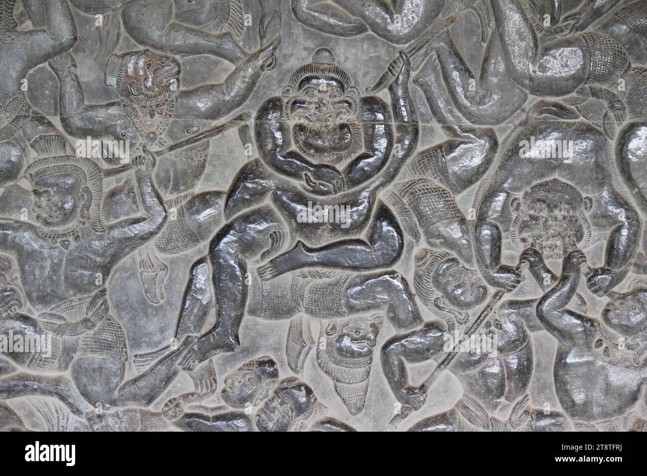Angkor Wat bas-reliefs, Khmer temple, reign of Suryavarman II (1113 ...