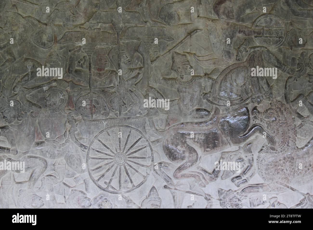 Angkor Wat bas-reliefs, Khmer temple, reign of Suryavarman II (1113 ...