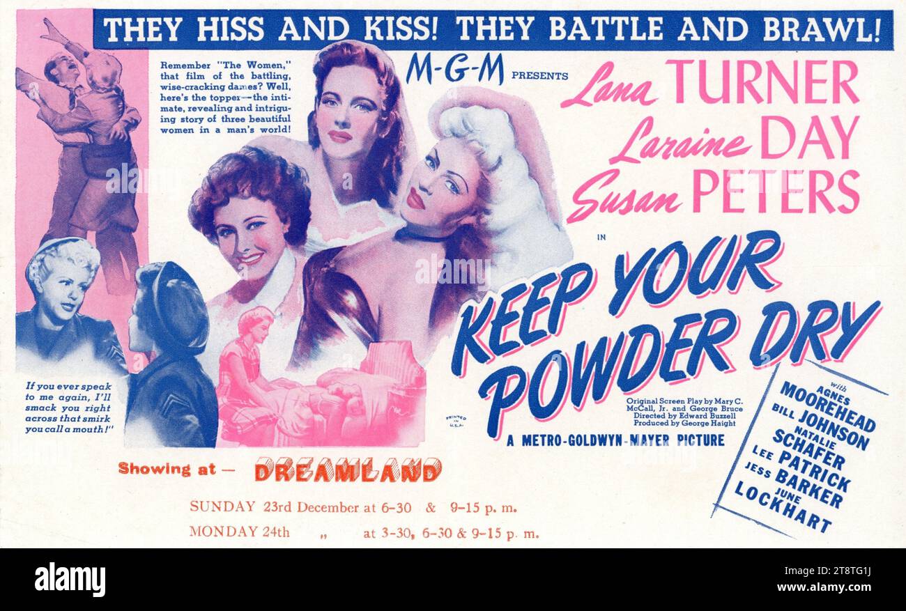 LANA TURNER LARAINE DAY and SUSAN PETERS in KEEP YOUR POWDER DRY 1945 ...