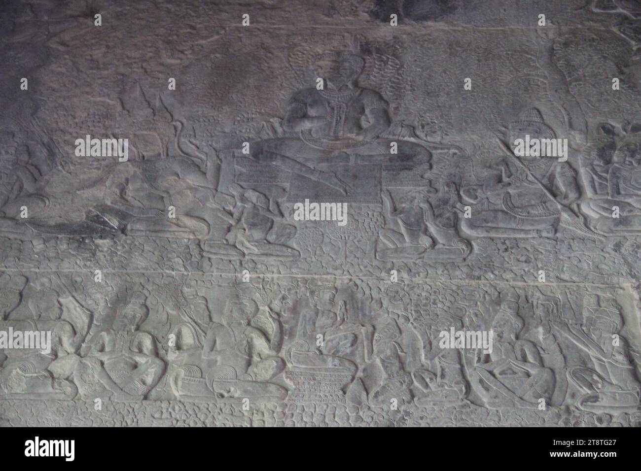 Angkor Wat bas-reliefs, Khmer temple, reign of Suryavarman II (1113 ...