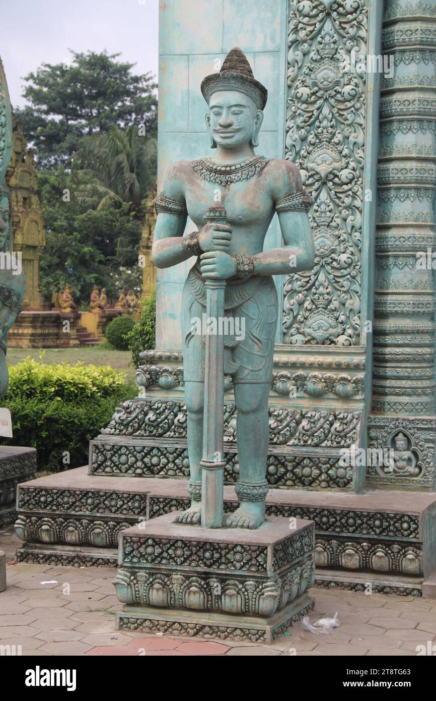 Khmer Sculpture Khmer Statue In Temple In Siem Reap Cambodia Stock