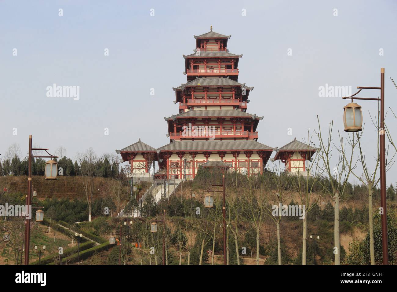 Pagoda Next to Baoji Bronze Museum, Shaanxi Province, China Stock Photo ...