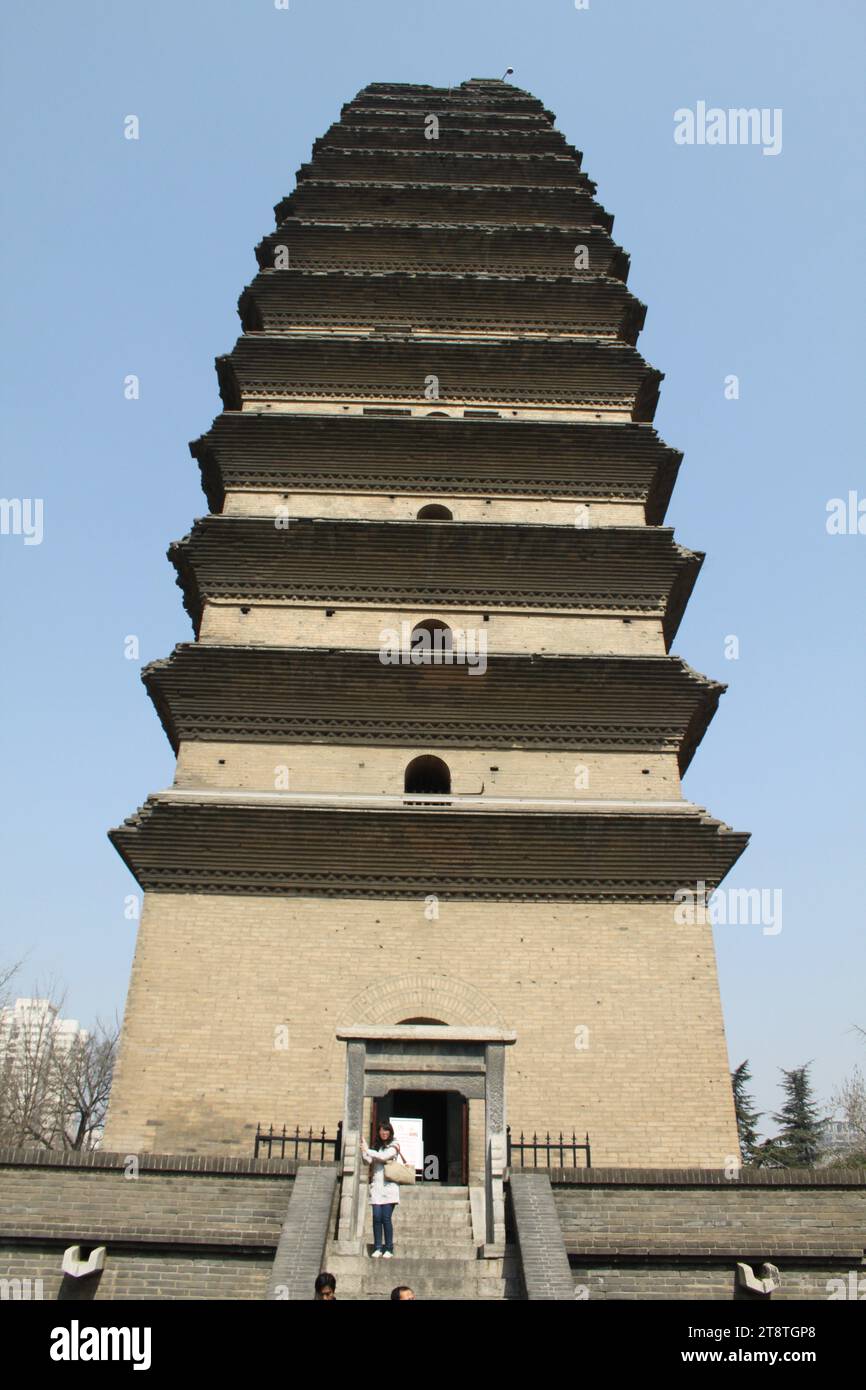 Xiaoyan Little Wild Goose Pagoda, Xi'an, China 2011 visit Stock Photo ...