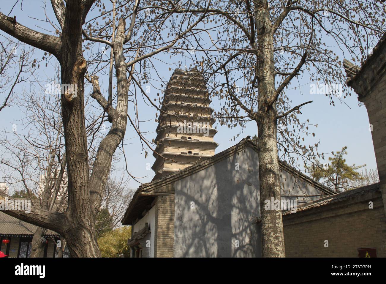 Xiaoyan Little Wild Goose Pagoda, Xi'an, China 2011 visit Stock Photo ...