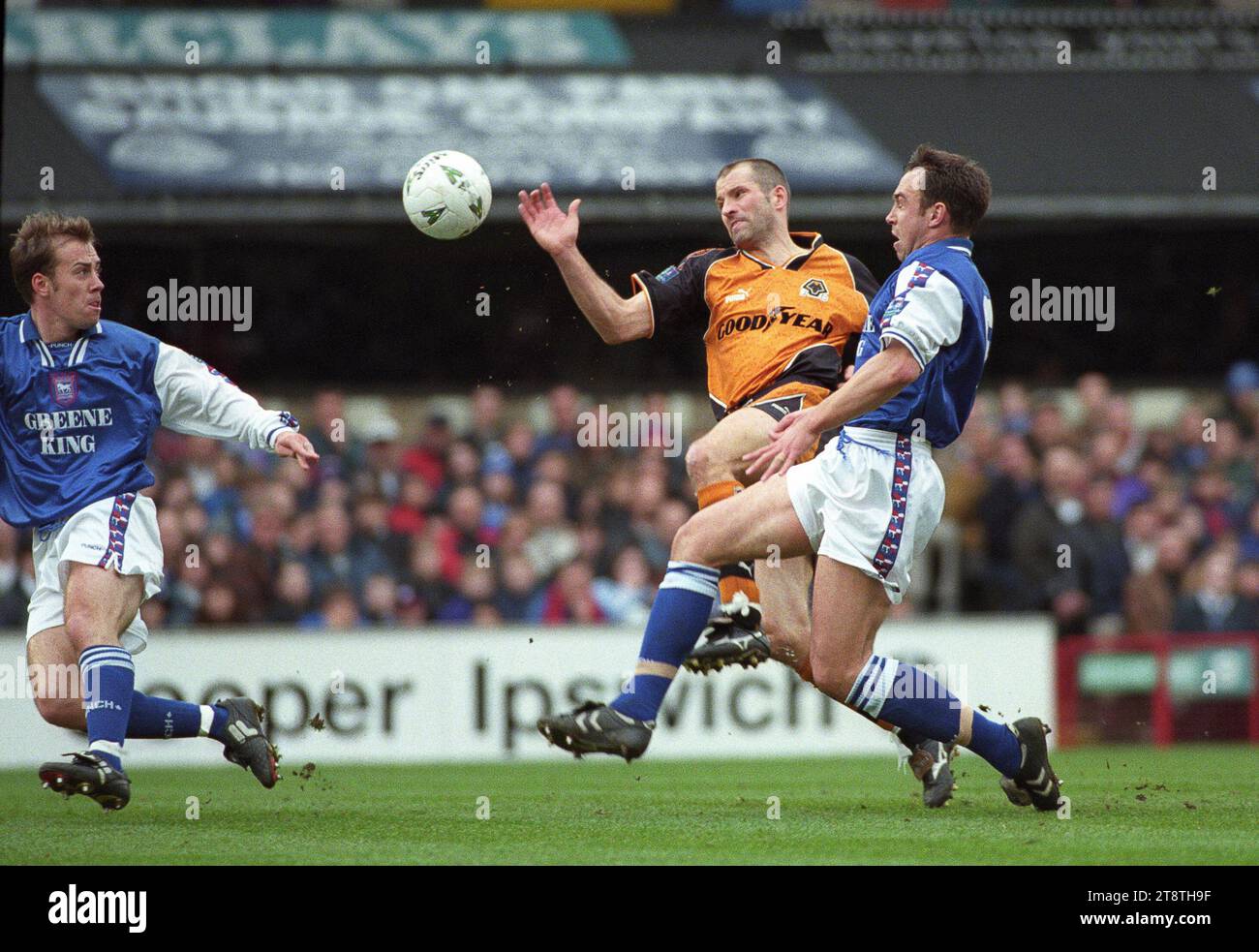 Ipswich Town v Wolverhampton Wanderers at Portman Road. 21/3/98 3-0 ...