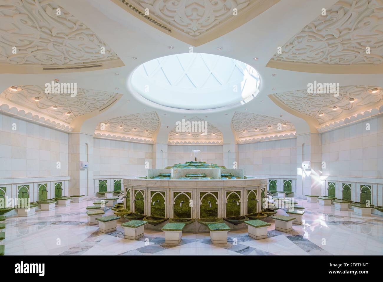 Ablution area at Sheikh Zayed Grand Mosque in Abu Dhabi, United Arab ...