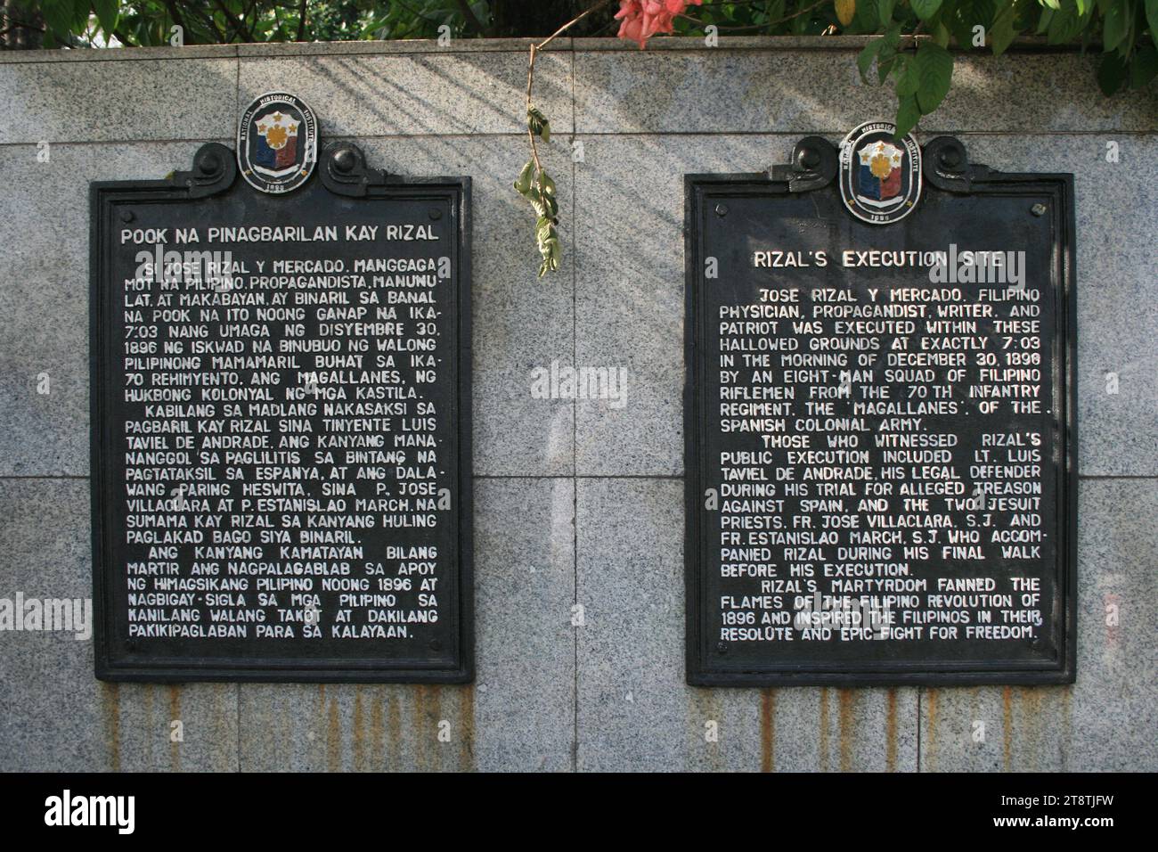 Jose Rizal Execution Site, Rizal Park, Manila, Luzon, Philippines Stock ...