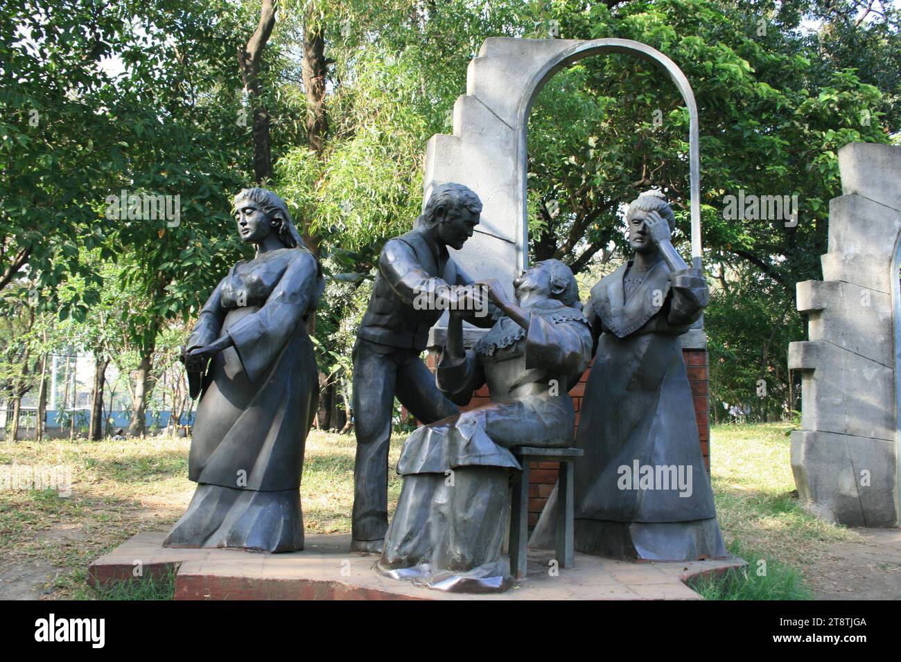 Scene from Life of Jose Rizal, Rizal Park, Manila, Luzon, Philippines ...