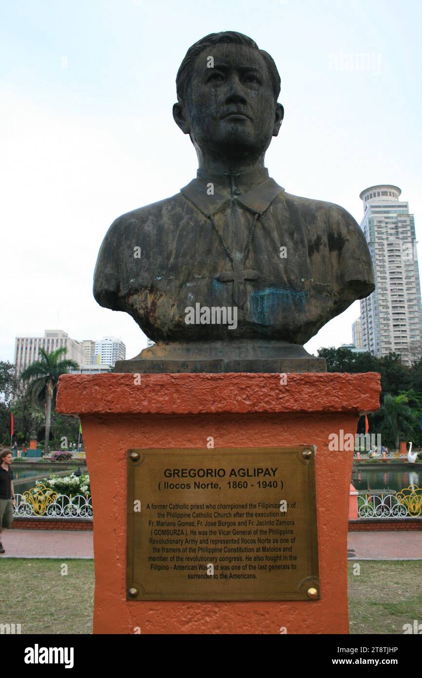 Rizal Park: Gregorio Aglipay, Rizal Park, Manila, Luzon, Philippines ...