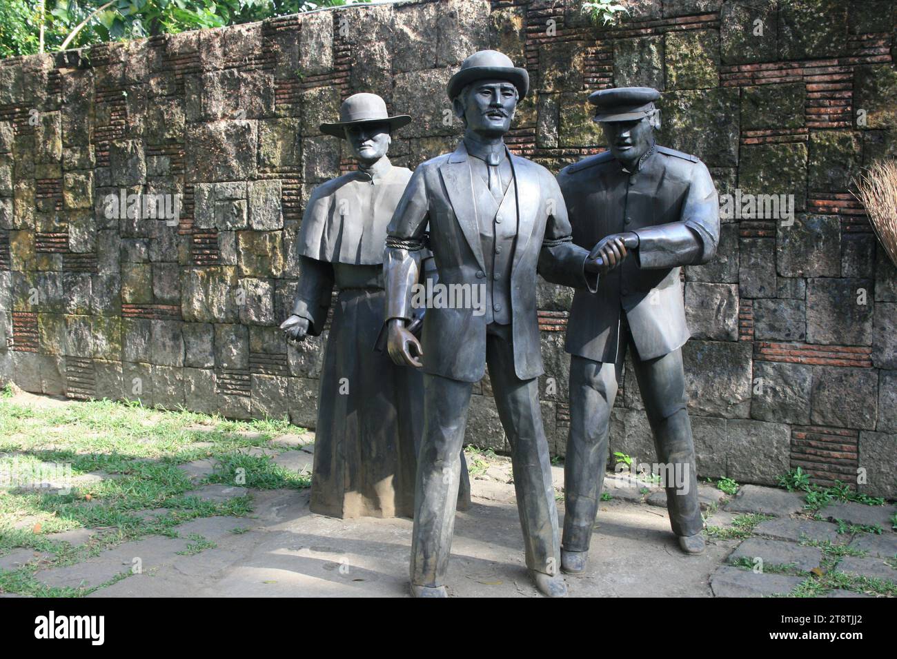 Scene from Life of Jose Rizal, Rizal Park, Manila, Luzon, Philippines ...