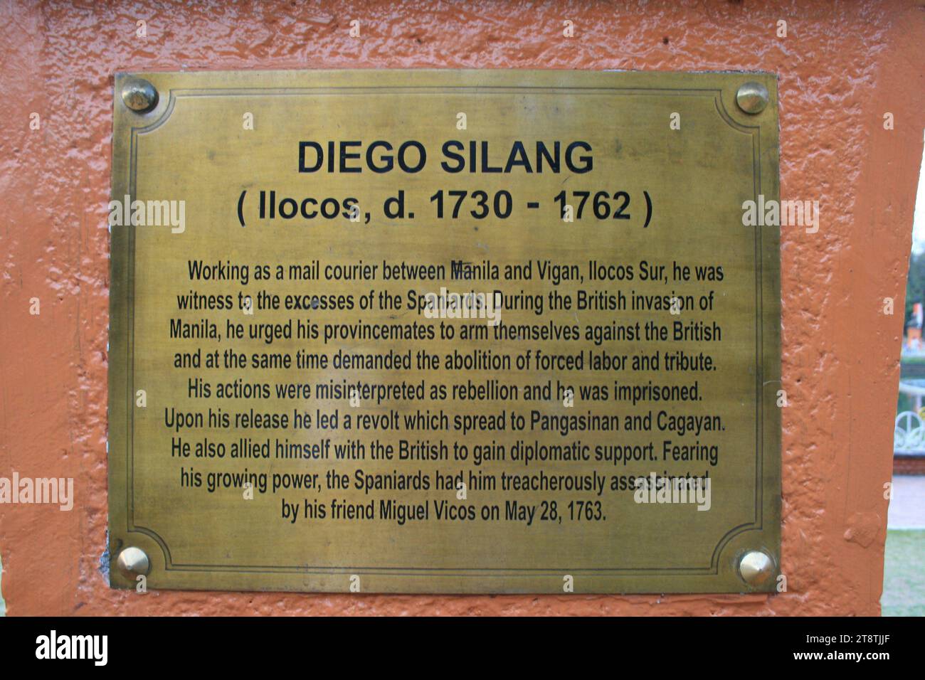 Rizal Park: Diego Silang, Rizal Park, Manila, Luzon, Philippines Stock ...