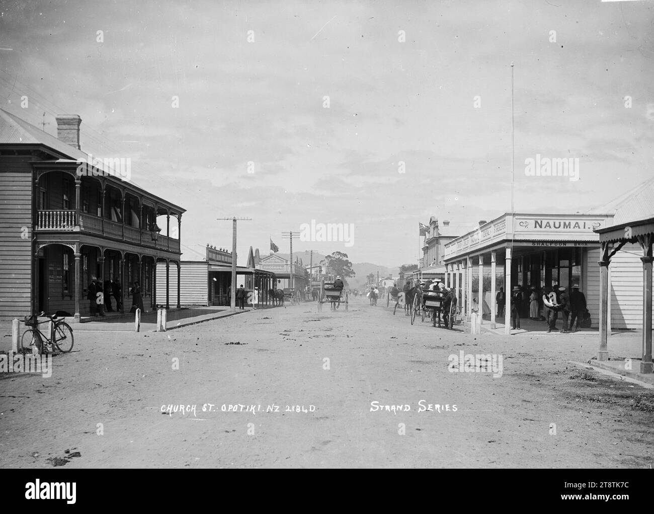 Church Street, Opotiki, View looking south down Church Street. The ...