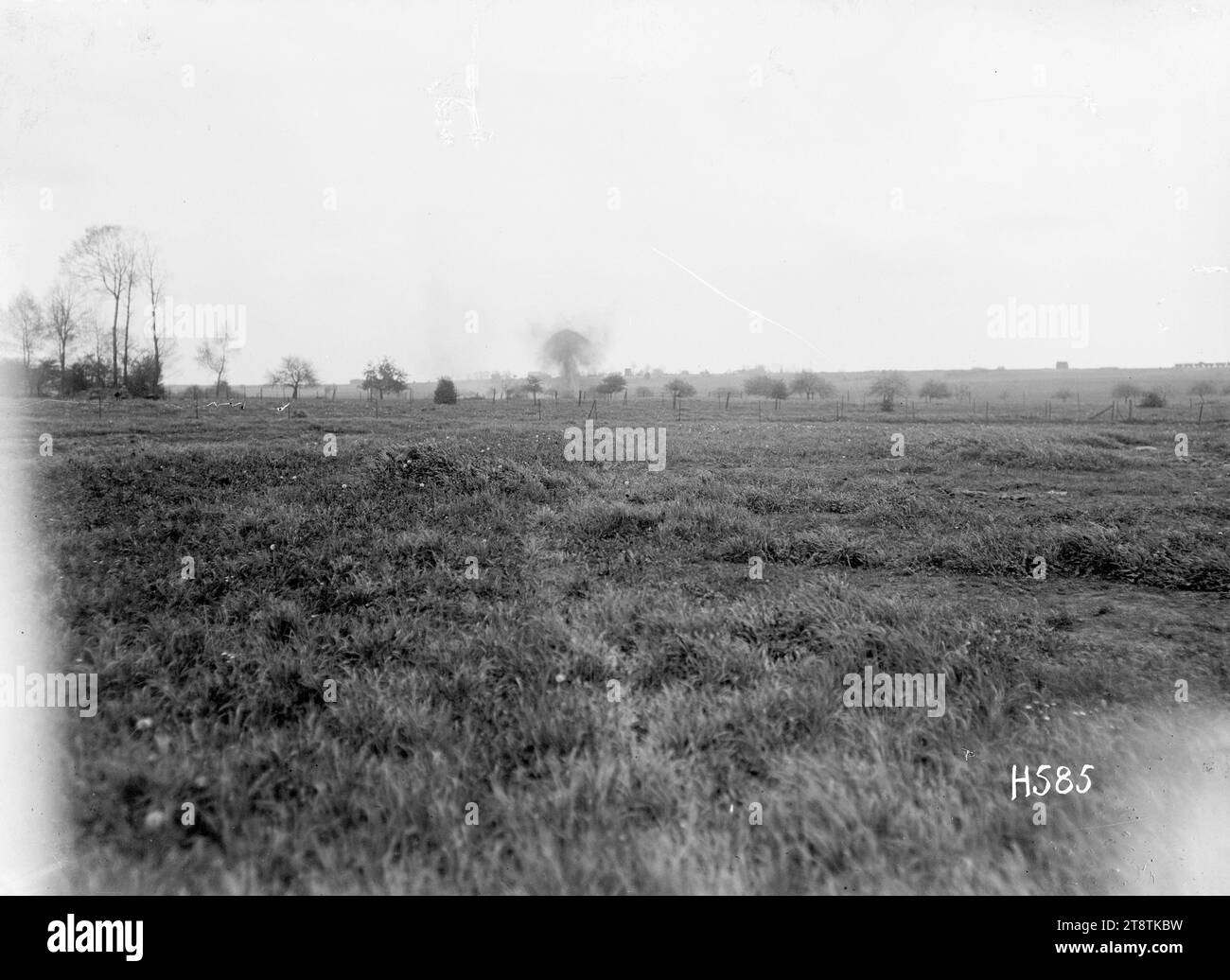German artillery shell bursts hi-res stock photography and images - Alamy