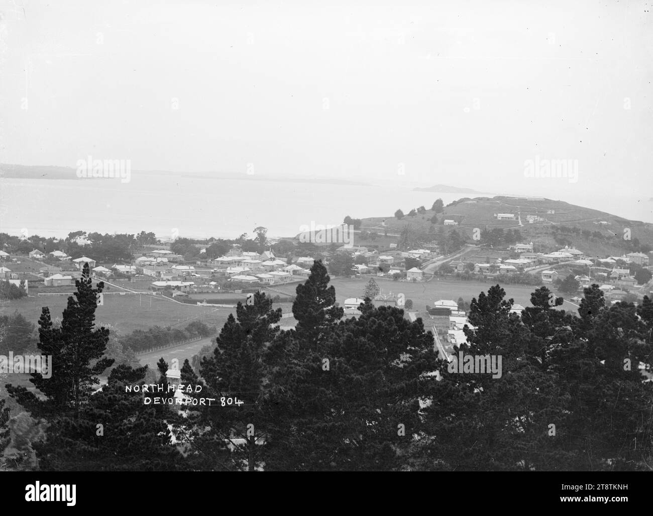 View looking from Mount Victoria, Devonport towards North Head, View ...