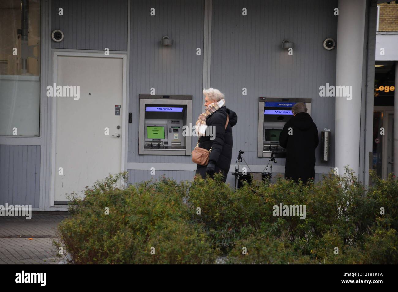 Copenhagen, Denmark /21 November 2023/Nordea bank branch in danish ...