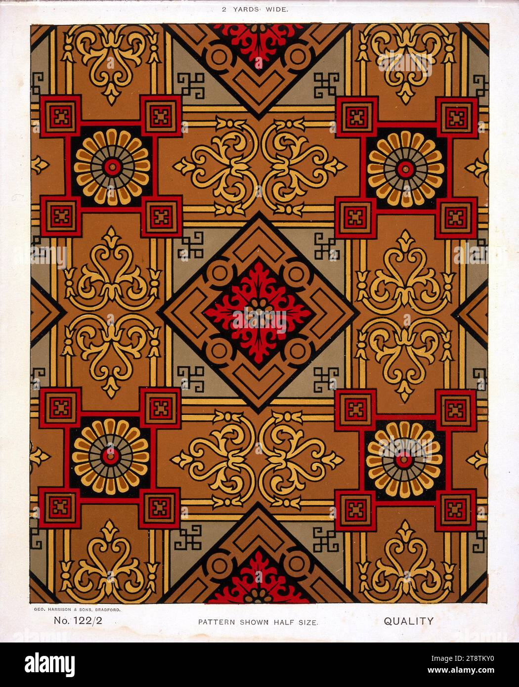 George Harrison & Co (Bradford): Linoleum, 2 yards wide. Victorian ...