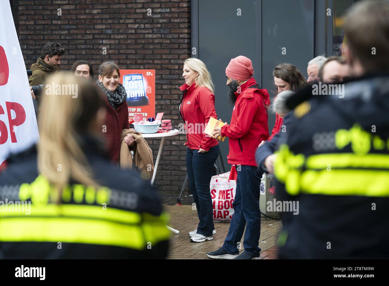 UTRECHT - SP party leader Lilian Marijnissen during a campaign in ...