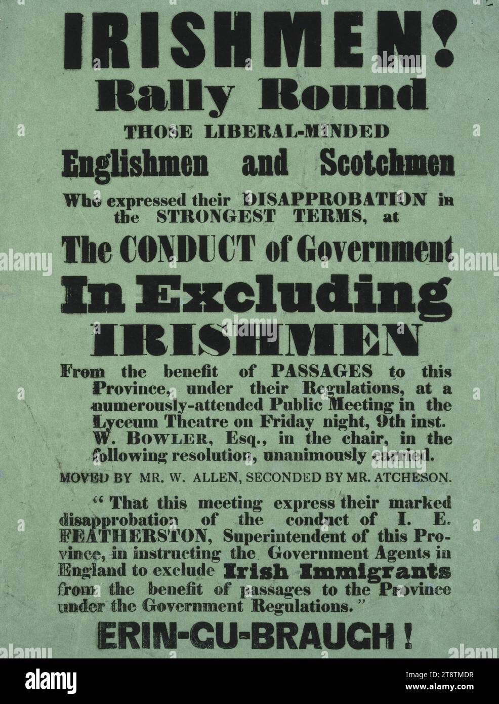 Irishmen rally round hi-res stock photography and images - Alamy