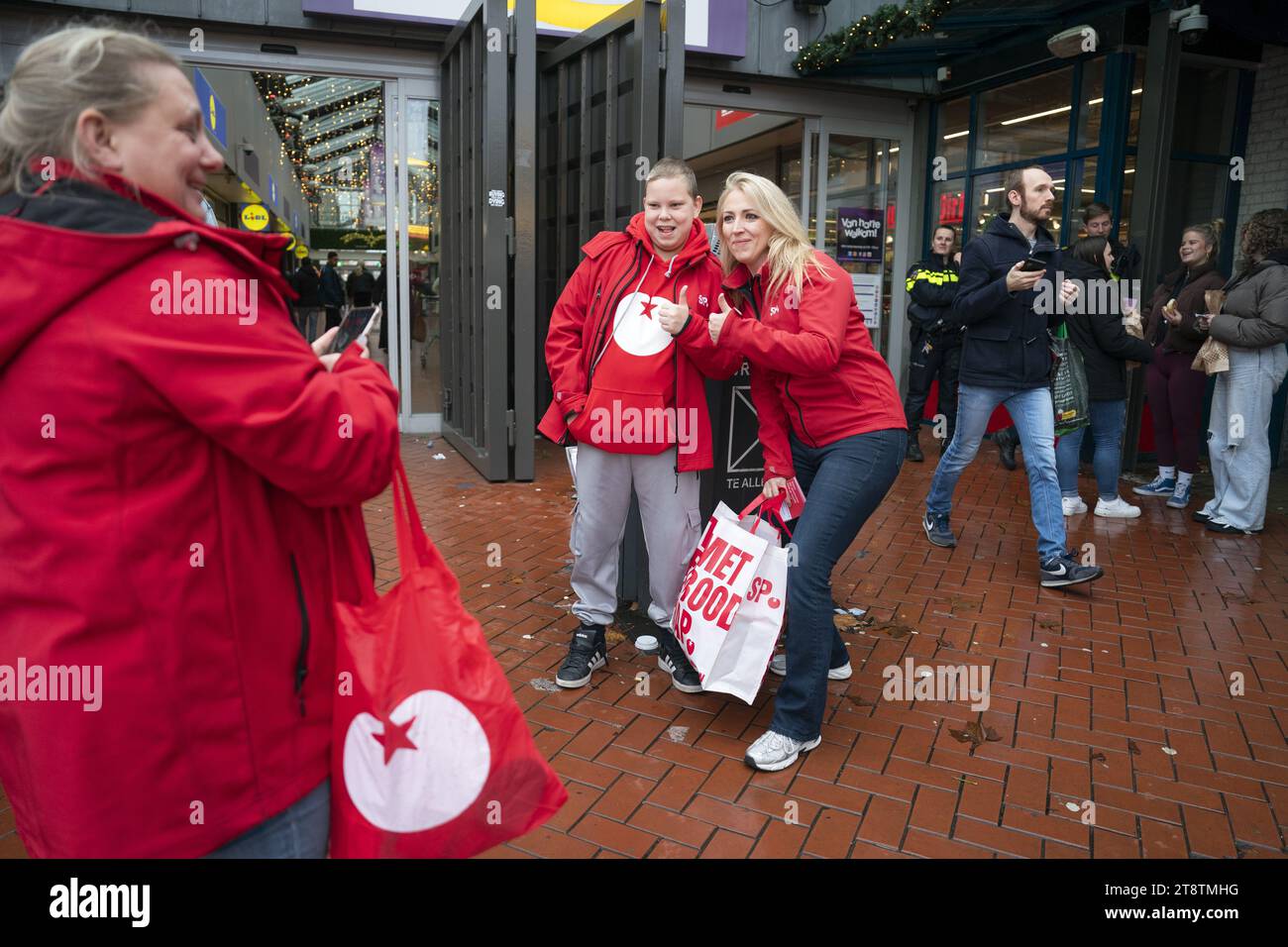 UTRECHT - SP party leader Lilian Marijnissen during a campaign in ...
