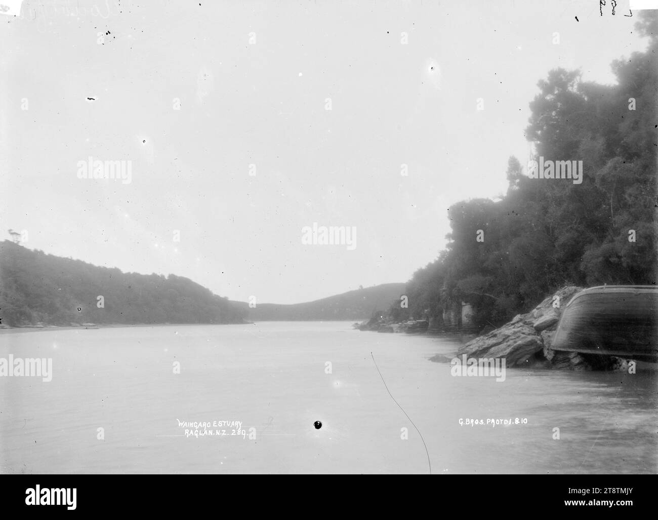 Waingaro Estuary, Raglan, New Zealand, 1910, Waingaro Estuary, Raglan ...