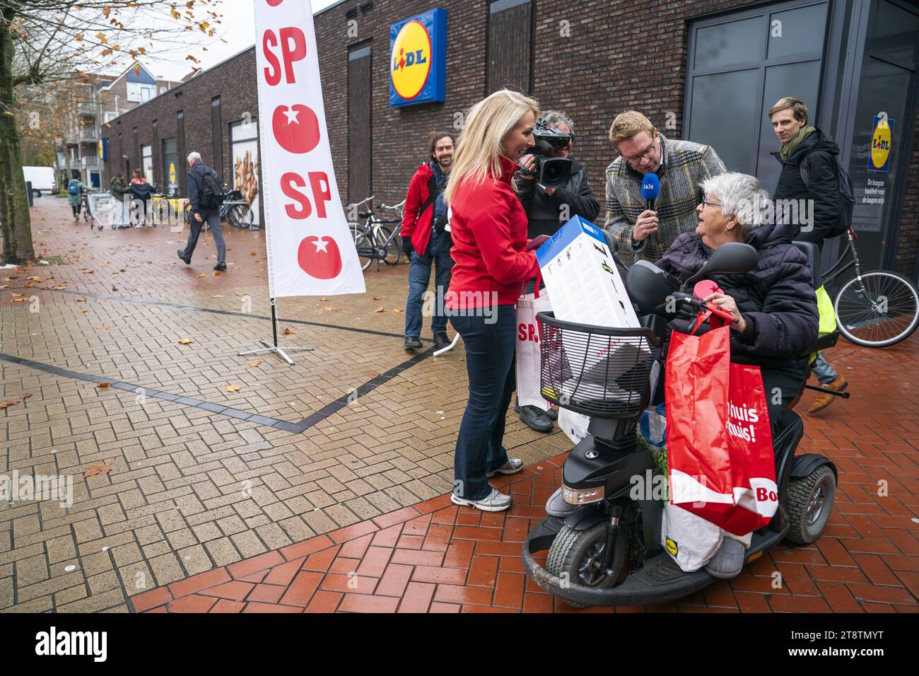 UTRECHT - SP party leader Lilian Marijnissen during a campaign in ...