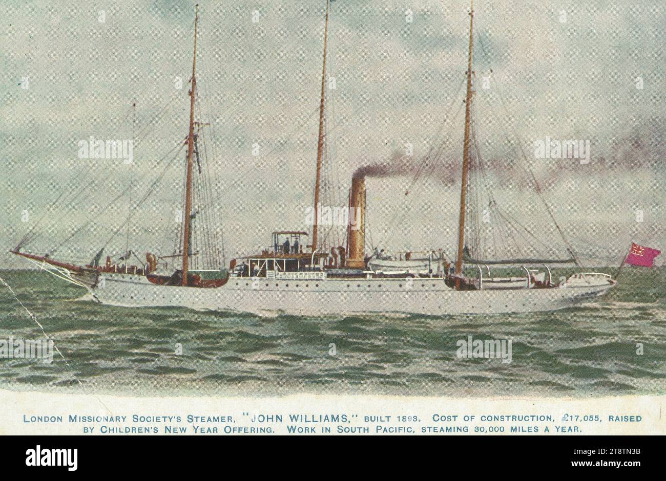 London missionary societys steamer john williams hi-res stock ...