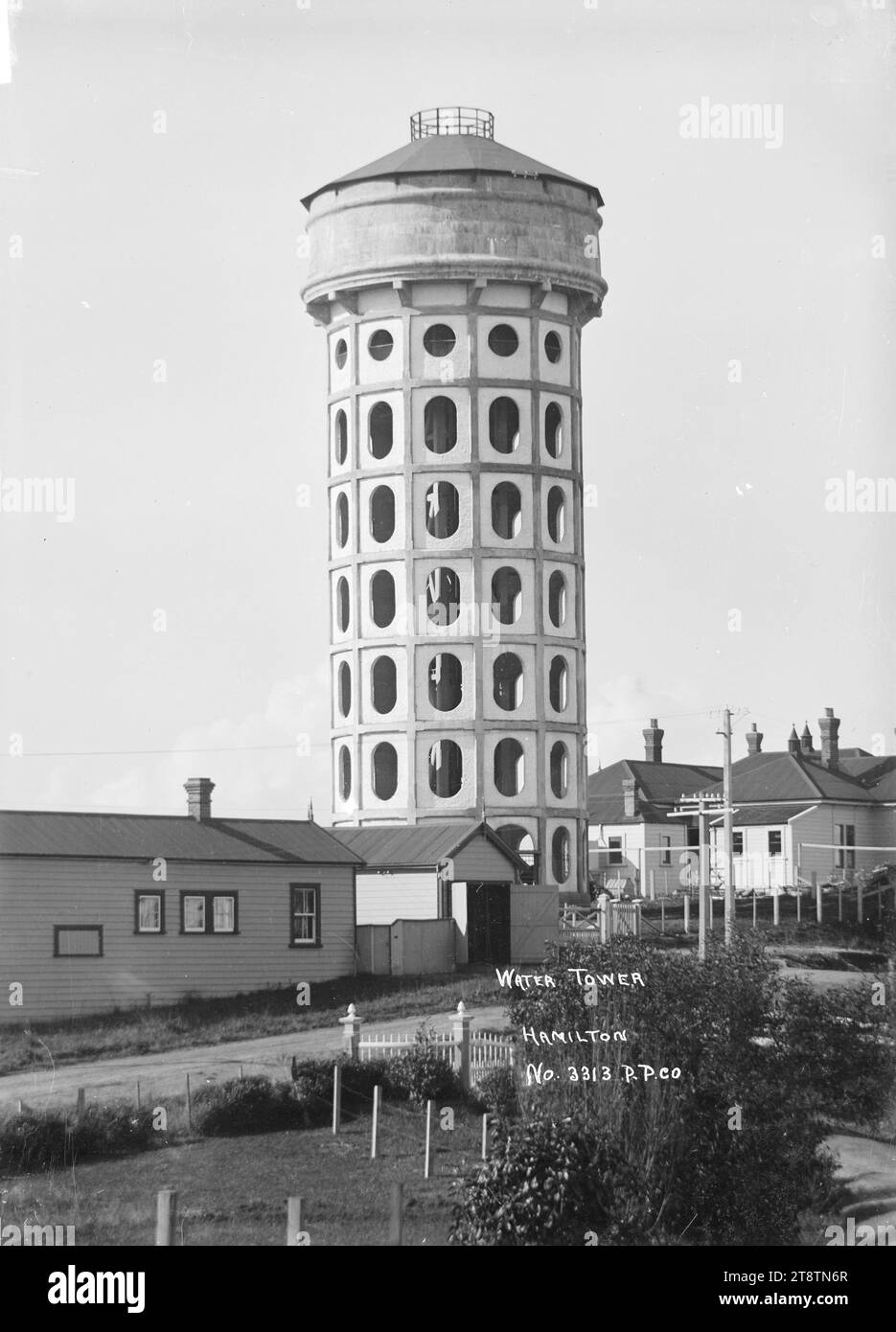 Hamilton water tower circa 1910 1930 hi-res stock photography and ...