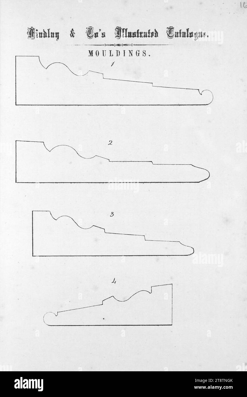 Findlay & Co.: Findlay and Co's illustrated catalogue. Mouldings models 1-4. 1874, Shows designs ...
